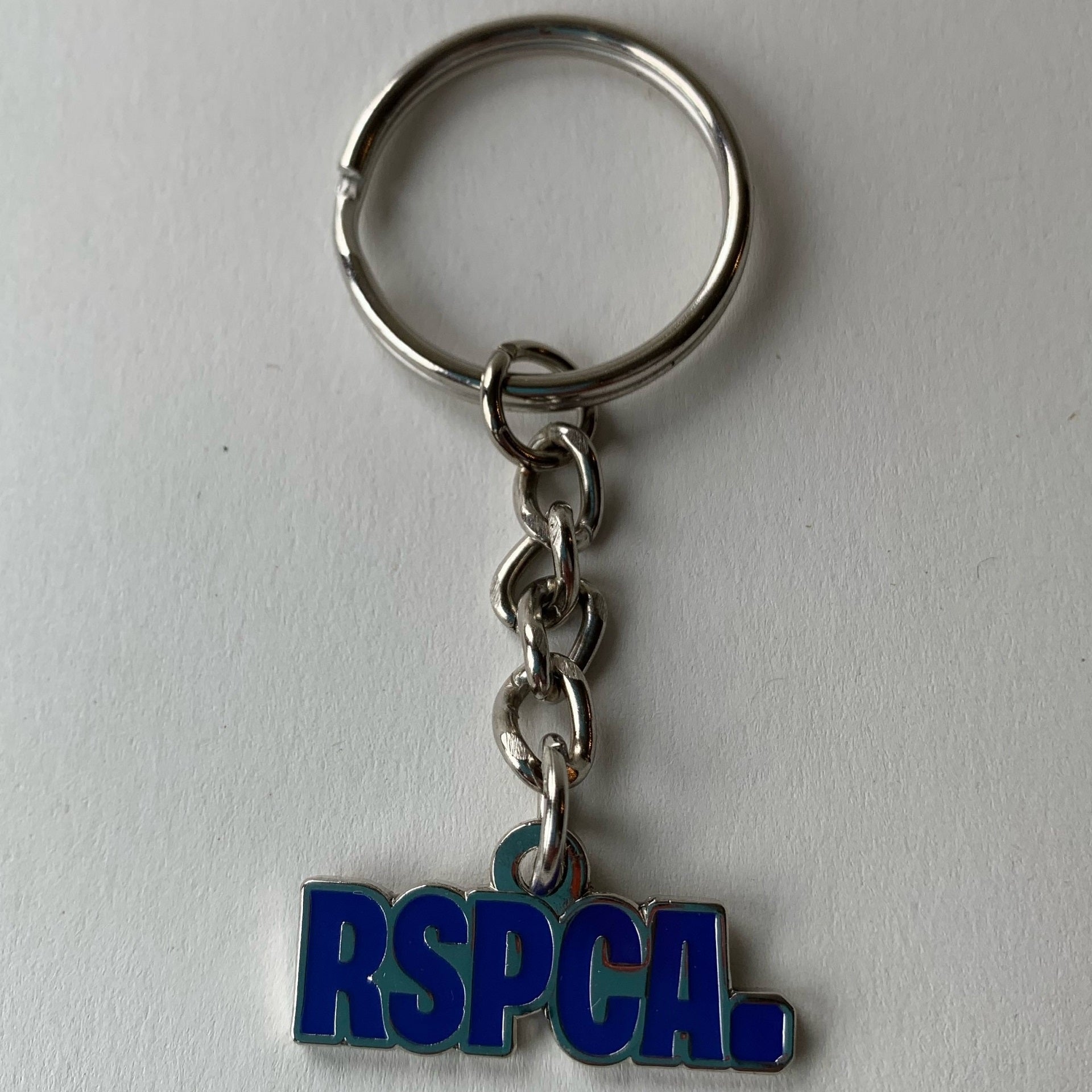RSPCA Blue Logo Metal Keyring – RSPCA Shop